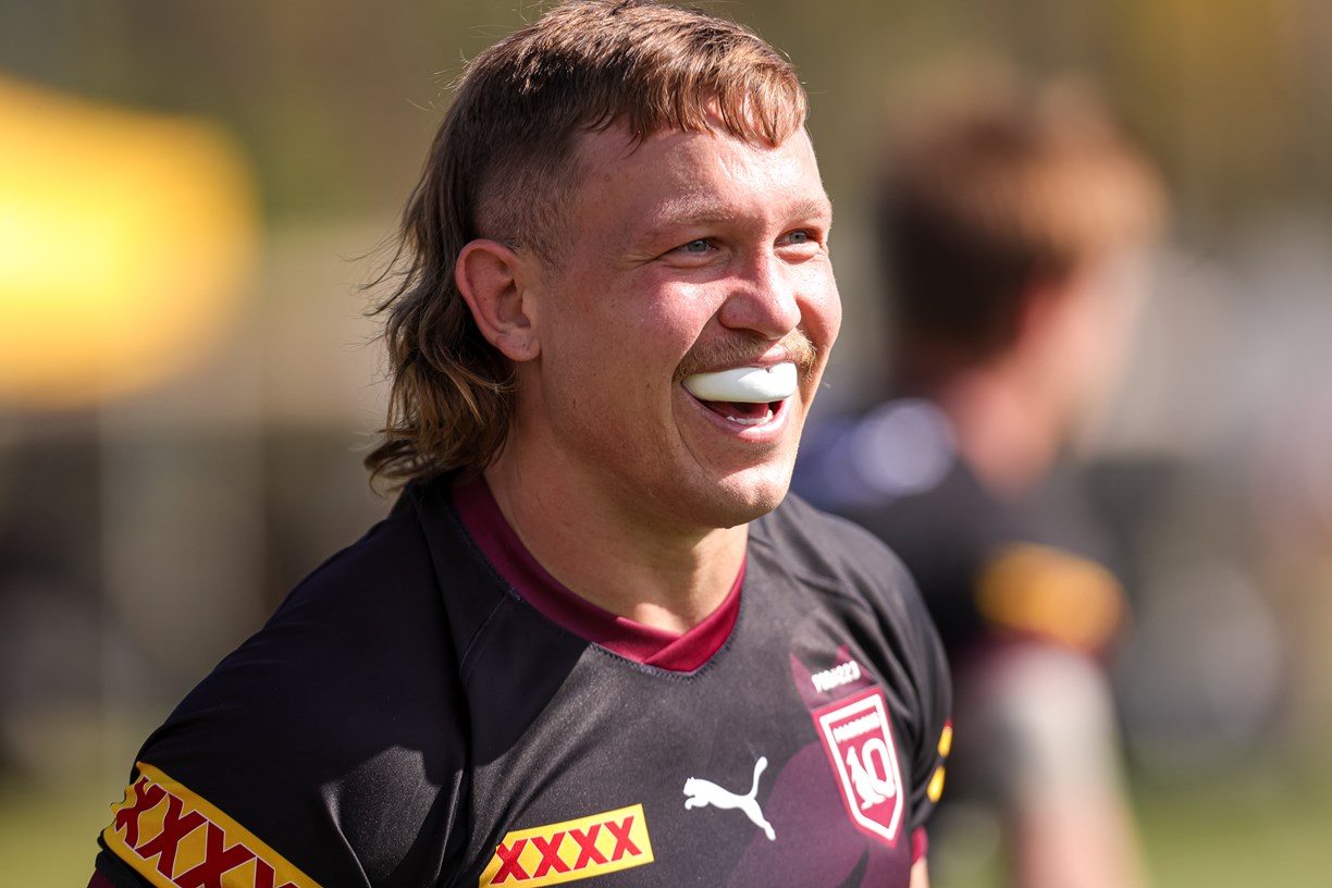In pictures: Working hard and having fun at Maroons training | QRL