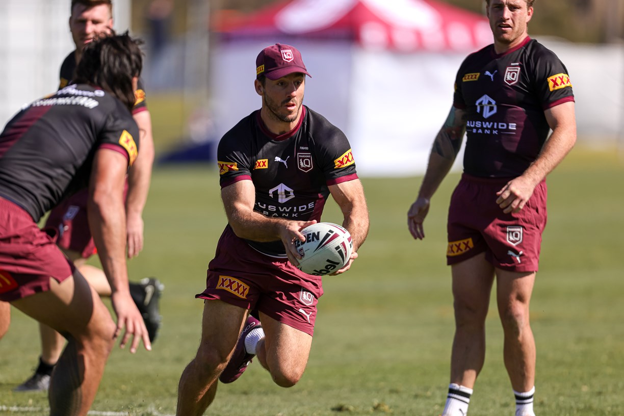 In pictures: Working hard and having fun at Maroons training | QRL