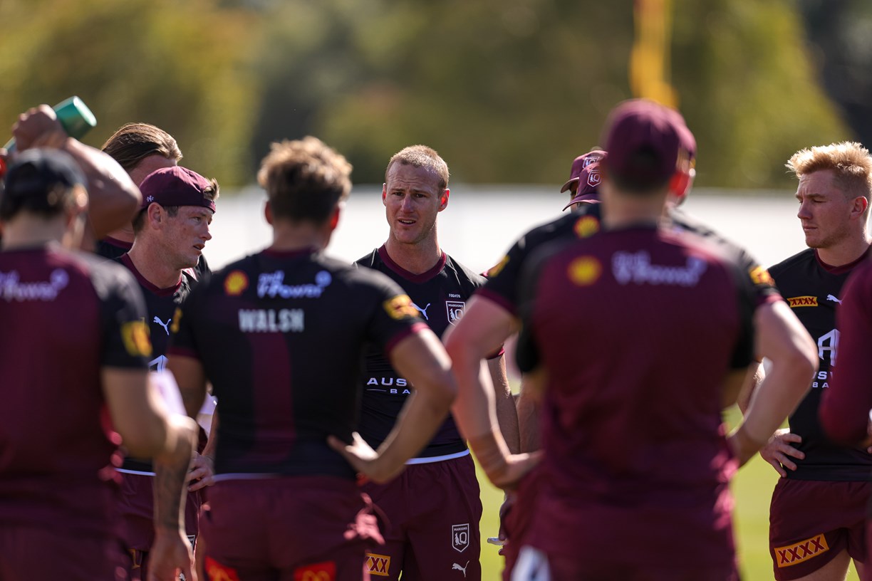 In pictures: Working hard and having fun at Maroons training | QRL