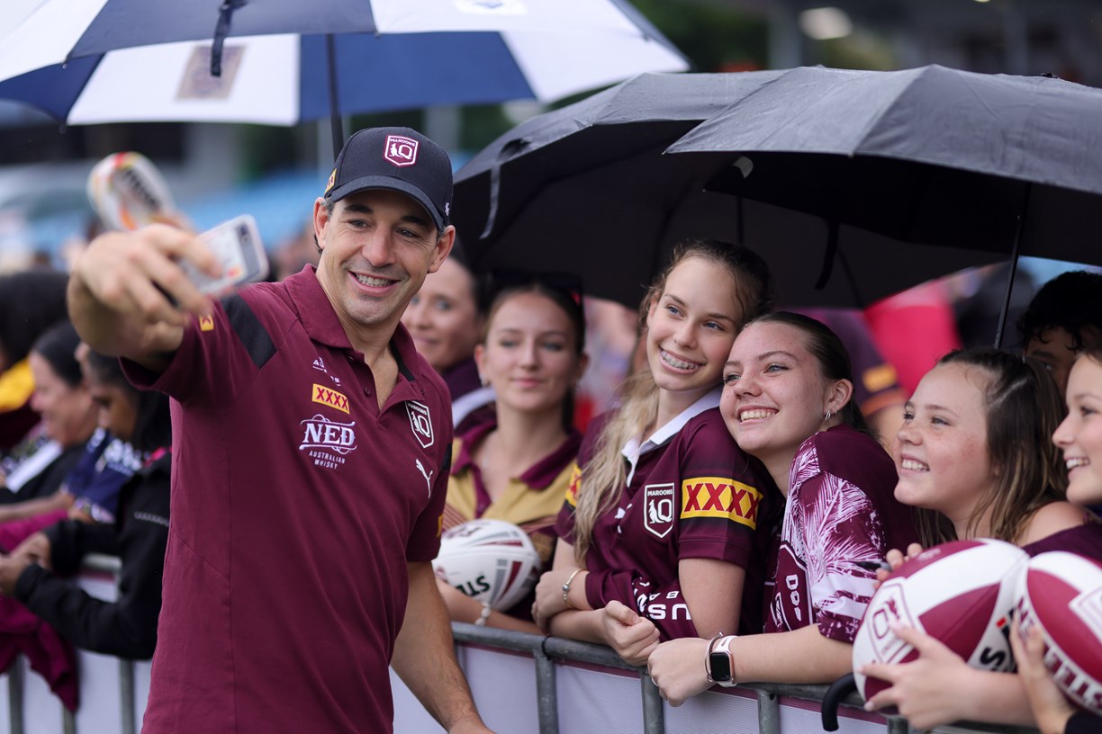 In pictures: Plenty of smiles at Maroons fan day | QRL