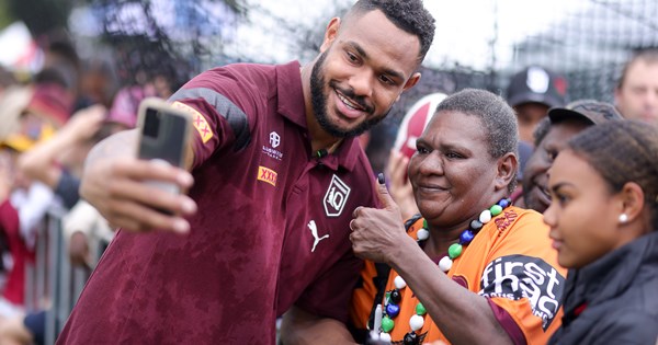 In pictures: Plenty of smiles at Maroons fan day | QRL