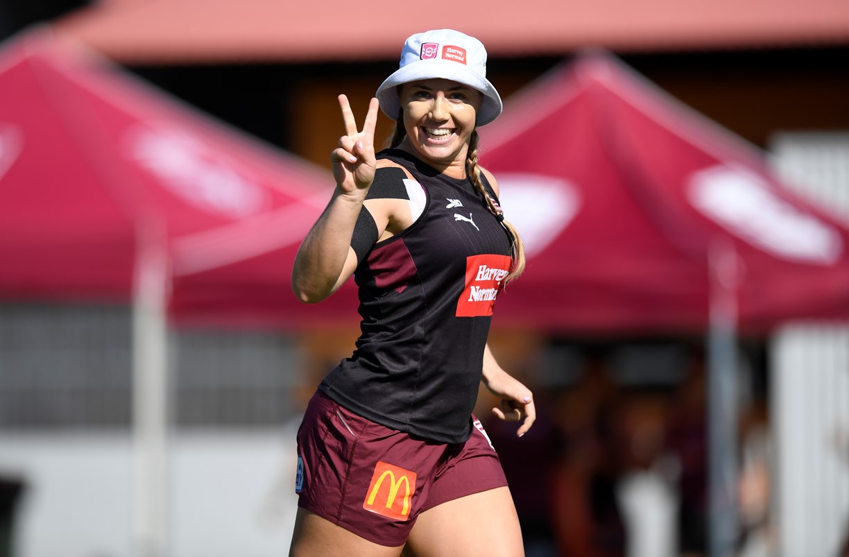In pictures: Maroons finalise prep in gym and on field | QRL