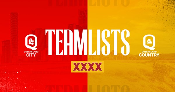 Teams selected for XXXX Queensland City v Country | QRL