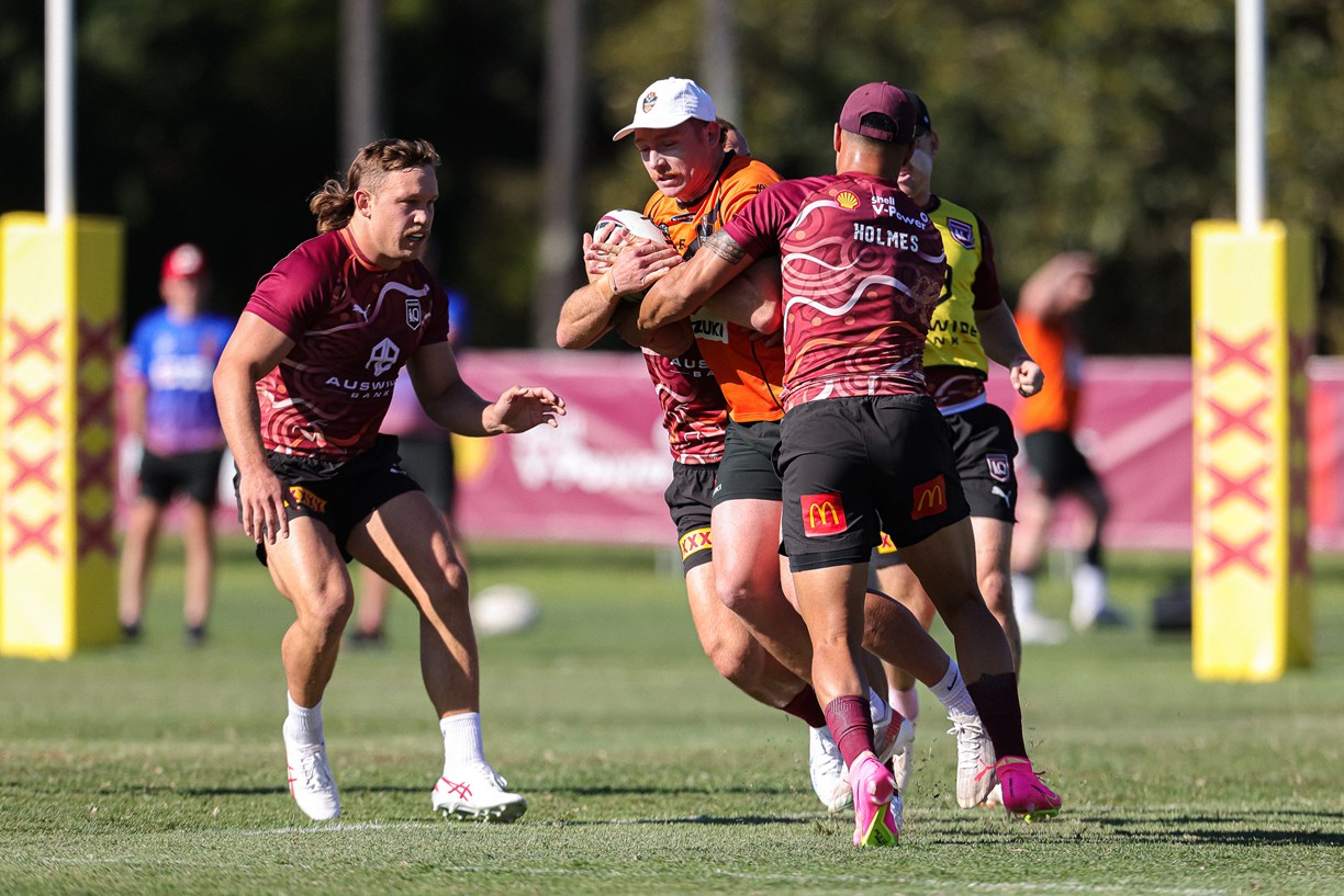 In pictures: Tigers help Maroons prepare for Game II | QRL