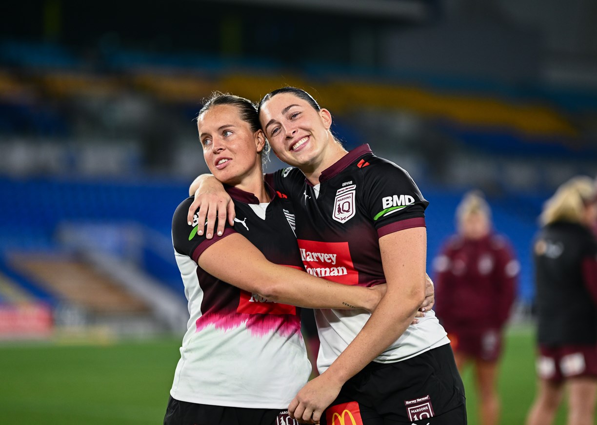 In pictures: Maroons join forces with Titans for decider prep | QRL