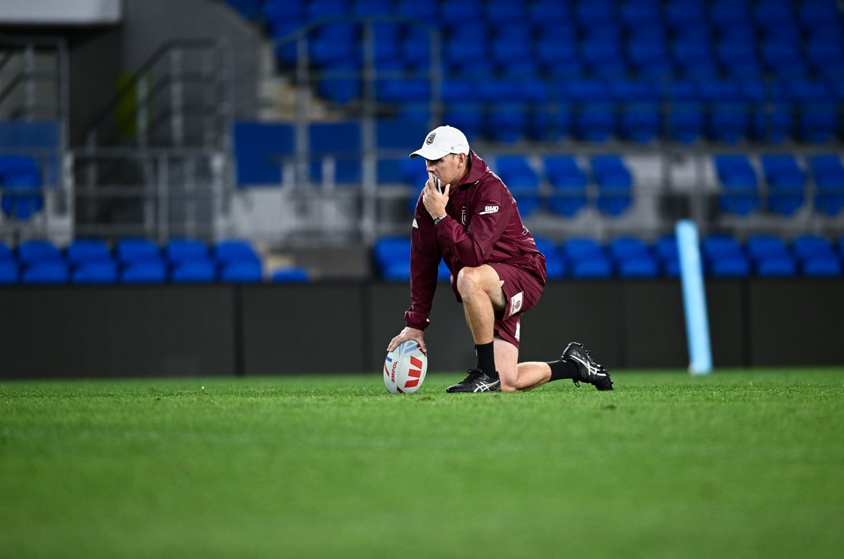 In pictures: Maroons join forces with Titans for decider prep | QRL