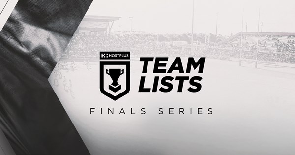 Hostplus Cup Finals Week 2 team lists | QRL