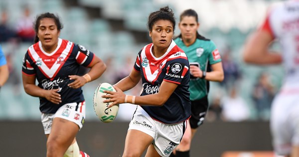 Taleena Simon scores four tries as Roosters reach inaugural NRLW ...