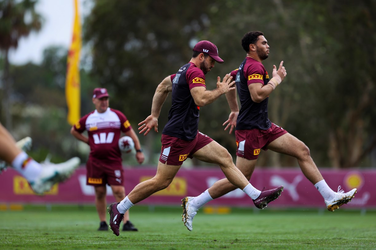 In pictures: Maroons ripping in ahead of Game I | QRL