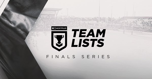 Hostplus Cup Finals Week 3 team lists | QRL