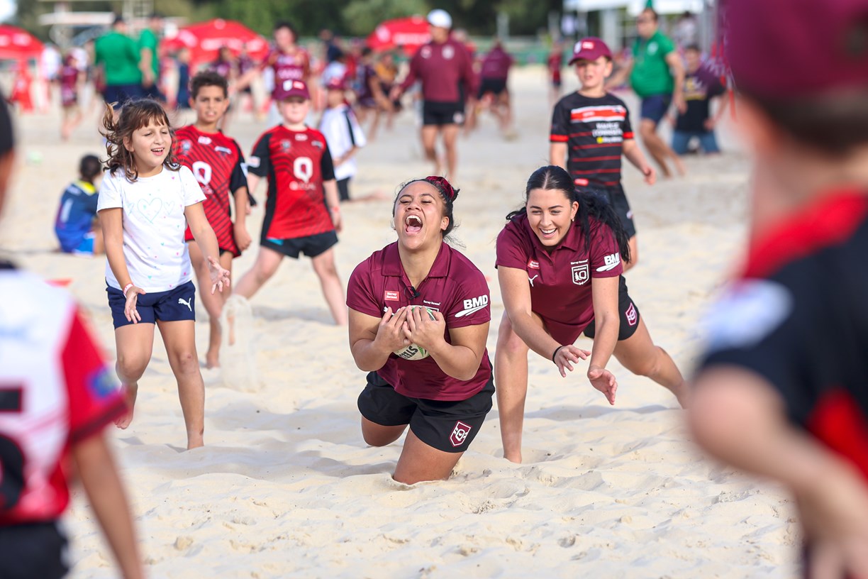 In pictures: Plenty of fun in the sun at Maroons fan day | QRL