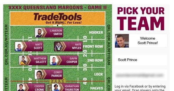 Scott Prince picks his Game II team | QRL