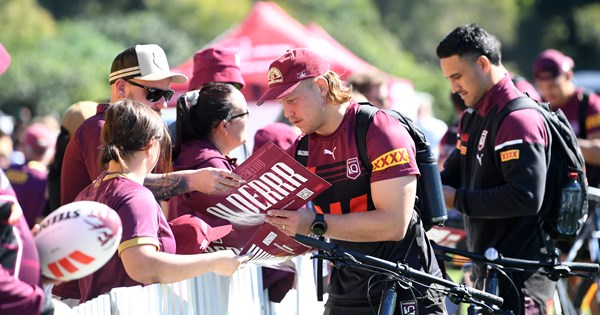 Glimpse the 2025 Maroons squad at Sunshine Coast training session | QRL